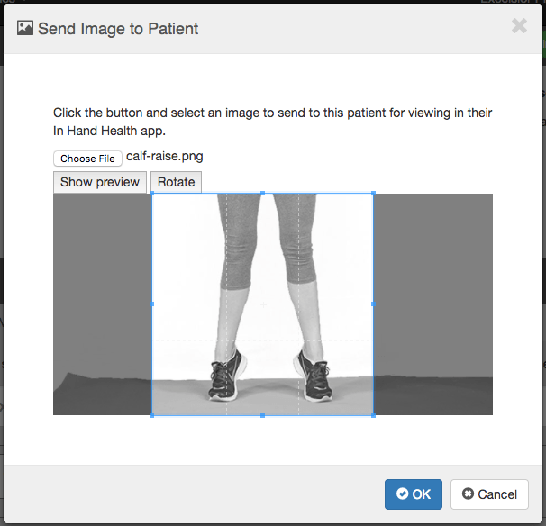 Messages: Send Image – In Hand Health