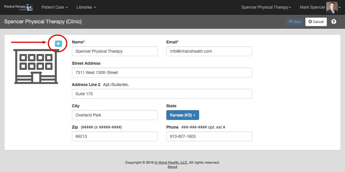 My Clinic Account: Add or Edit Clinic Profile Picture/Logo – In Hand Health