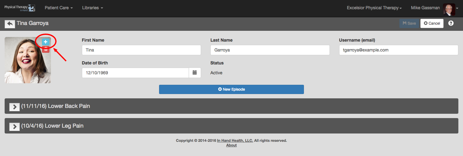 Add or Edit Patient Profile Picture – In Hand Health
